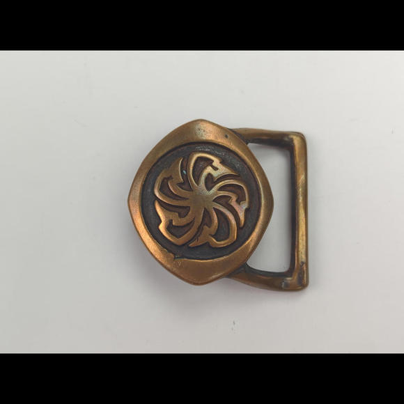 Other | Vintage Tech Ether Guild Hippie Pinwheel Solid Brass Belt ...